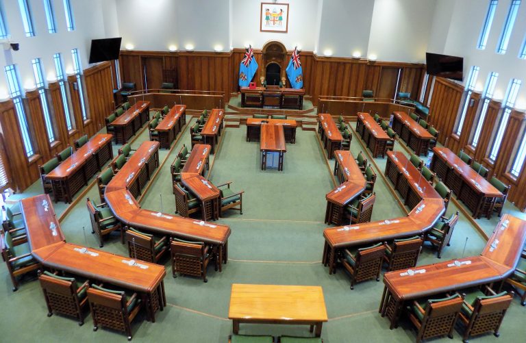 empty chamber - Parliament of the Republic of Fiji